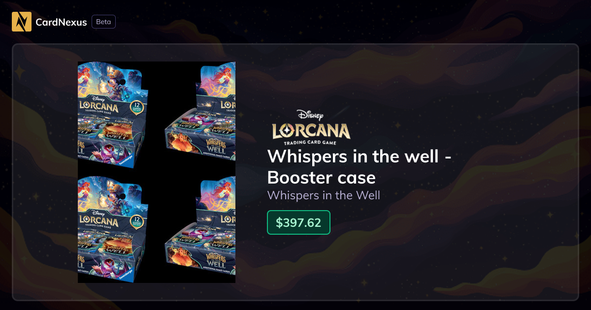 Whispers in the well - Booster case - Whispers in the Well - Lorcana ...