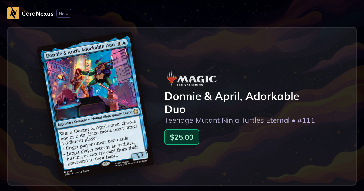 Donnie & April, Adorkable Duo - Teenage Mutant Ninja Turtles Eternal ...